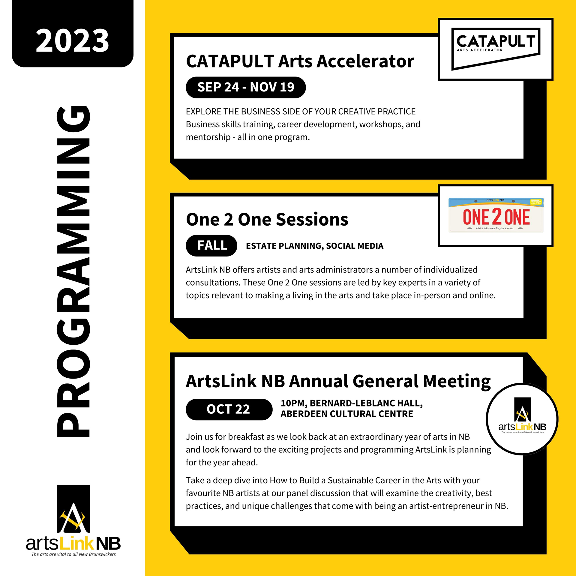 PROGRAMS - ArtsLink NB